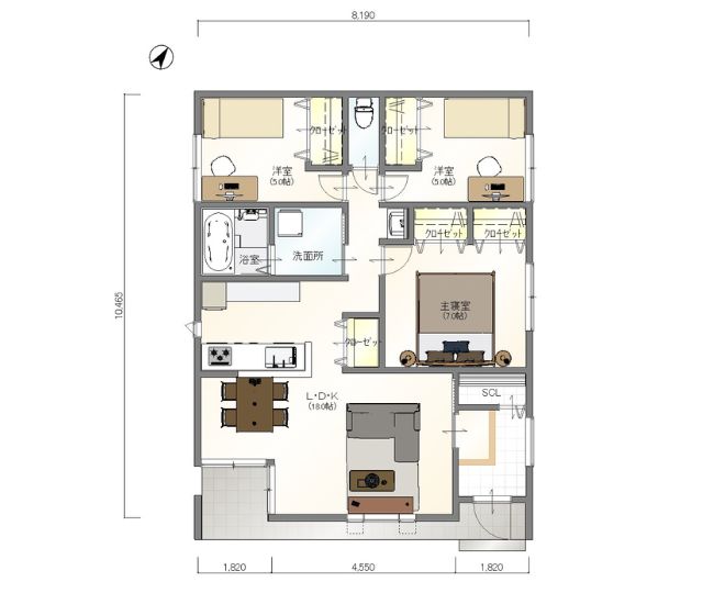 24坪3LDK平屋｜厳選プラン｜いえとち工房｜加東・西脇・小野・加西・姫路・三木・たつの・太子・福崎・神戸市西区・垂水の予算内で叶う高性能なデザイン新築住宅