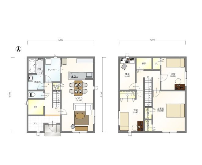 標準プラン：S-Etype 3LDK2階建て｜厳選プラン｜いえとち工房｜加東・西脇・小野・加西・姫路・三木・たつの・太子・福崎・神戸市西区 ...