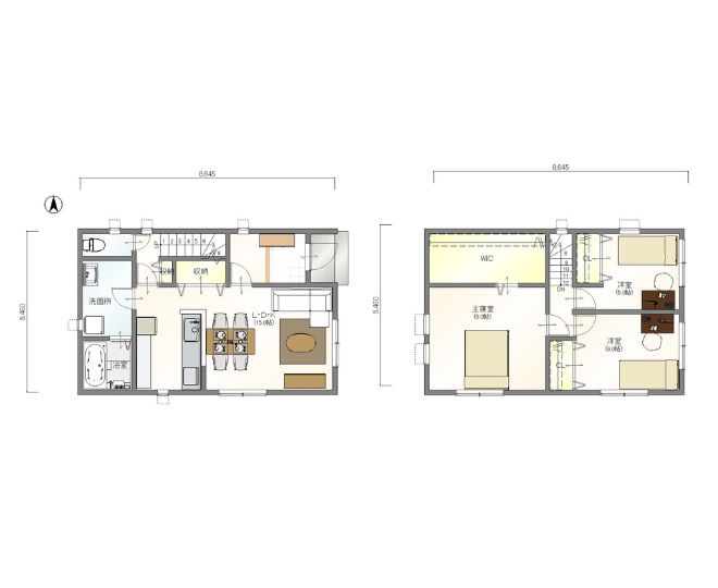 東28坪3LDK E｜厳選プラン｜いえとち工房｜加東・西脇・小野・加西・姫路・三木・たつの・太子・福崎・神戸市西区・垂水の予算内で叶う高性能なデザイン新築住宅